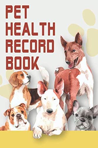 Pet Health Record Book: Health Log Book for your Pet | Puppy vaccine ...
