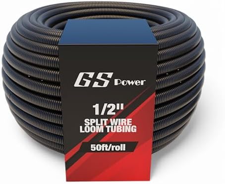 Amazon.com: 1 Inch Wire Loom Split Tubing - 10 ft Cord Protector ...