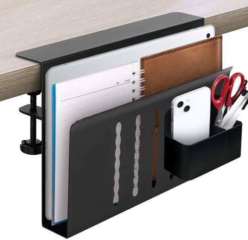 Amazon.com: Desk Side Storage, Under Desk Laptop Holder Hanging ...