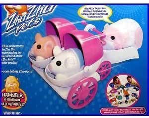 Amazon.com: Zhu Zhu Pet Hamsters - BABY HAMSTER STROLLER by Zhu-Zhu ...