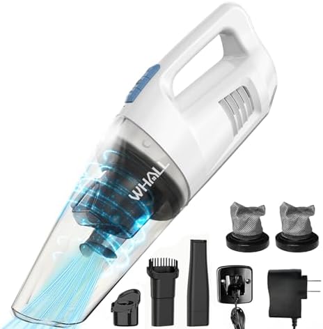 Amazon.com: Whall Handheld Vacuum Cordless, 8500PA Strong Suction Hand ...