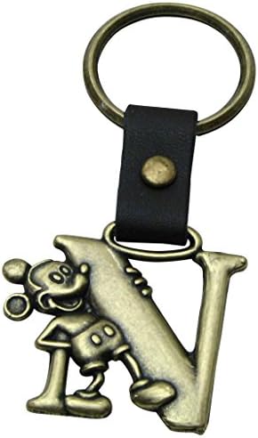Amazon.com: Mickey Mouse Letter N Brass Key Chain : Clothing, Shoes ...