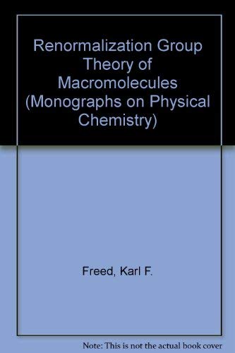 Amazon.com: Renormalization Group Theory of Macromolecules (Wiley-Interscience Publication ...