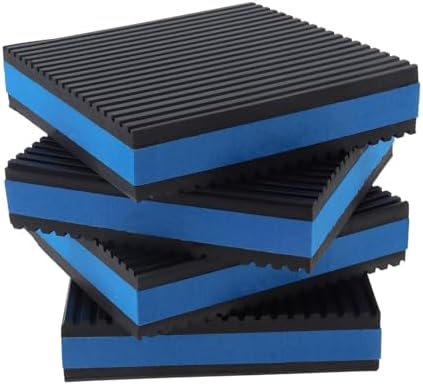 CLAHJQX 4 Pcs Anti Vibration Pads, 4 * 4 * 7/8" Rubber Anti-Vibration ...