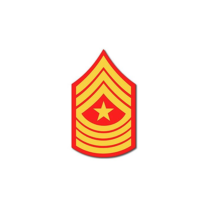 Buy American Vinyl USMC Rank SgtMaj Sergeant Major Sticker (Logo ...