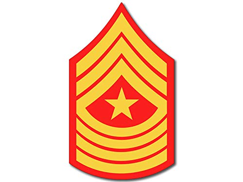 Buy American Vinyl USMC Rank SgtMaj Sergeant Major Sticker (Logo ...