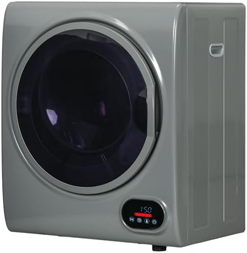 Amazon.com: COSTWAY, 13.2 lbs Capacity Front Load Compact Tumble ...