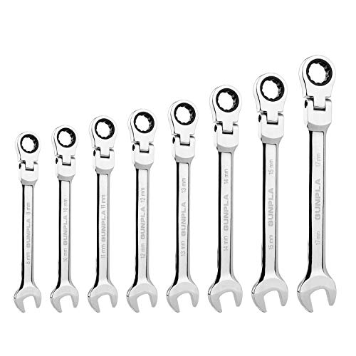 Gunpla Jeu de 8 Clés Mixtes Polygonales Kit de Clef Cliquet Réversible ...