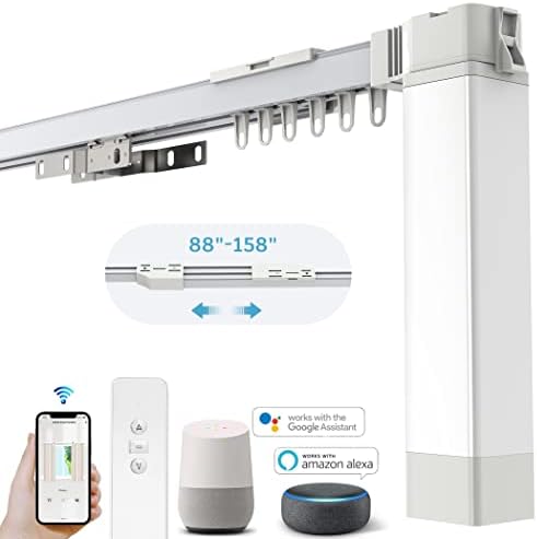 Amazon.com: SimpleSmart - 84" Motorized Smart Curtain Tracks - Electric ...