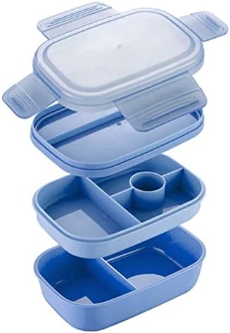 Amazon.com: Stackable Bento Box Adult Lunch Box - 3 Layers All-in-One ...