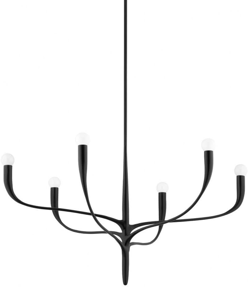 Hudson Valley Lighting Labra - 6 Light Chandelier-Vintage Gold Leaf ...