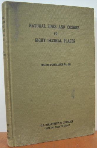 Natural Sines & Cosines To Eight Decimal Places: Books - Amazon.ca