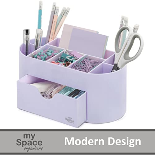 My Space Organizers Lavender Desk Organizer for Office Supplies and ...
