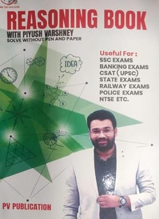 Reasoning Book By Piyush Varshney (S)SSK : Sanu: Amazon.in: Books