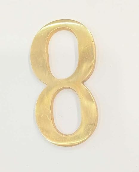 Brass House Hotel Door Number 8 House Alphabet Numbers Personalised ...