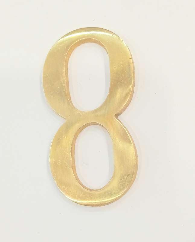 Brass House Hotel Door Number 8 House Alphabet Numbers Personalised ...