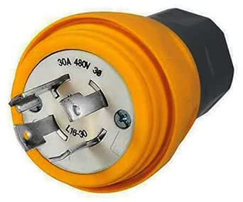 Amazon.com: Wiring Device- Hbl28w76 30A Watertight Locking Plug 3P 4W ...