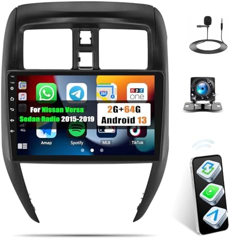 Amazon.com: 2+64G Car Radio for Nissan Versa Sedan Radio 2015-2019 with ...