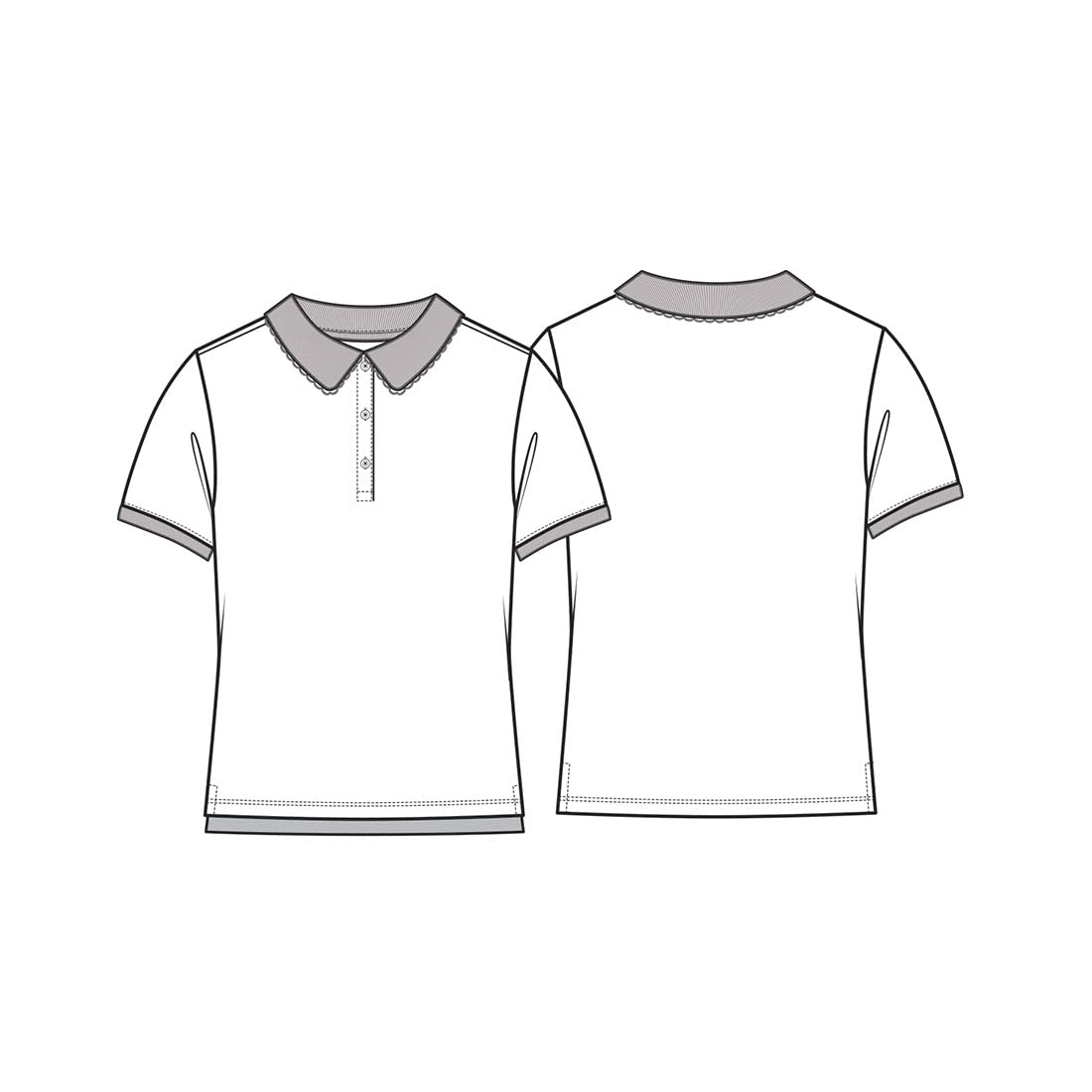 Snapklik.com : Classroom School Uniforms Girls Feminine Fit Polo