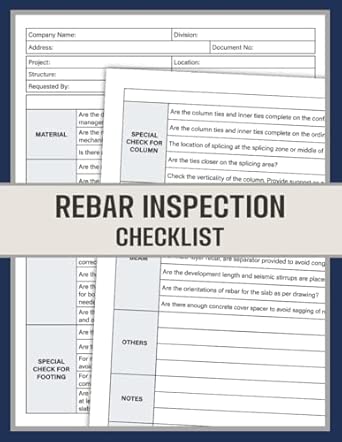 Rebar Inspection Checklist: A Comprehensive Tool for Construction Professionals to Ensure ...