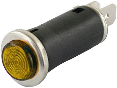 Amazon.com: Amber 1/2 Inch Indicator Warning Dash Light Clips Into 1/2 ...
