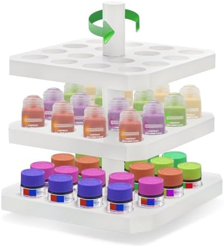 Amazon.com: Pumtus 3-Tier Spinning Paint Organizer Rack, 54 Bottles ...