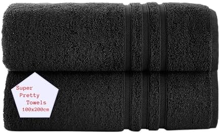 Pack of 2 Extra Large Premium Super Jumbo Bath Sheet 100 x 200 cm ...