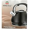 King Hoff KH-1221 Whistling Kettle Black Stainless Steel 3.4 litres ...