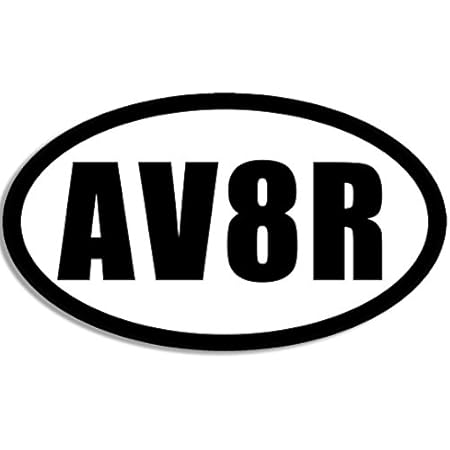 Amazon.com: Oval AV8R Aviator Sticker (Decal Flying Pilot Fly) (3 x 5 ...