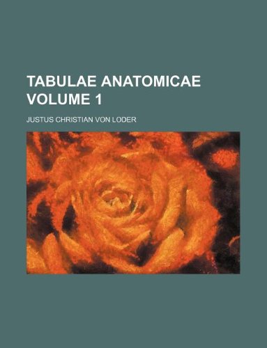 Tabulae Anatomicae Volume 1 : Amazon.in: Books