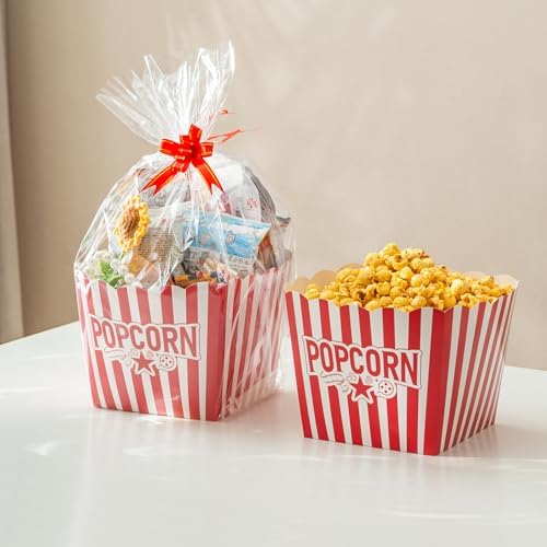 Amazon.com: Baffect 36 Pcs Extra Large Popcorn Buckets Disposable ...