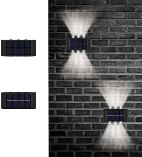 LightInTheBox 2PCS Solar Wall Light Outdoor Fence Lights Up and Down ...