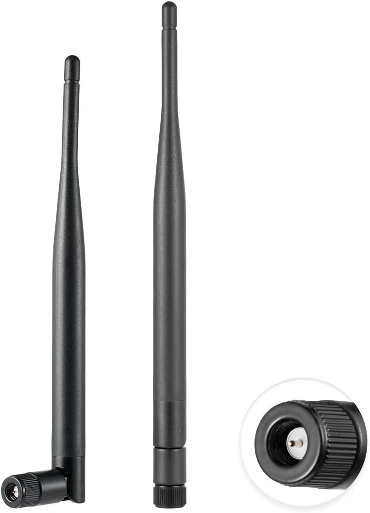 Amazon.com: POBADY 2PCS Dual Band WiFi Antenna 2.4GHz 5GHz 5.8GHz ...