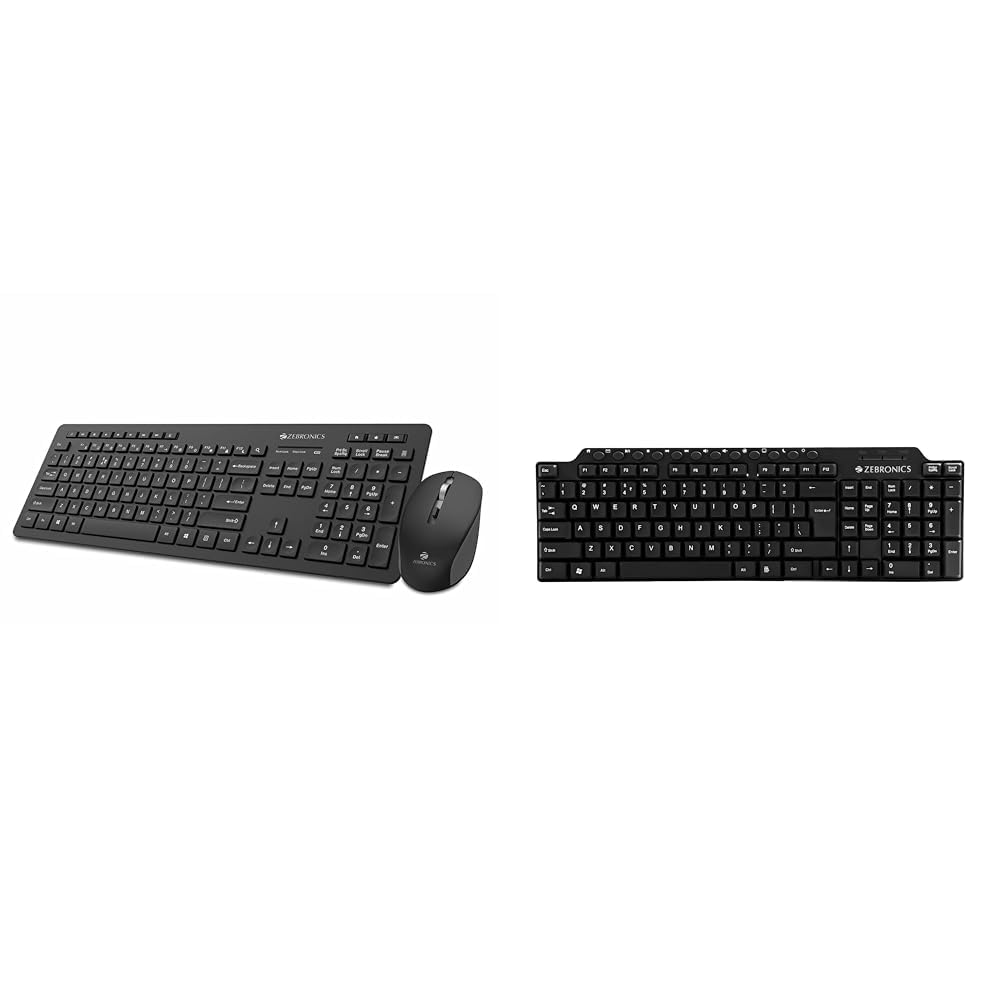 Amazon.in: Buy Zebronics Zeb-Companion 500 2.4GHz Wireless Keyboard ...
