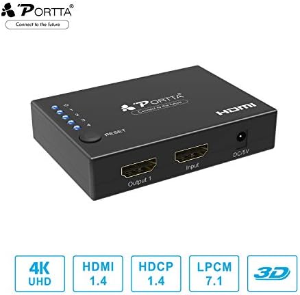 HDMI Splitter, 2 Port HDMI Hdmi Splitter, HDMI Splitter 1 in 2 Out, 4K ...