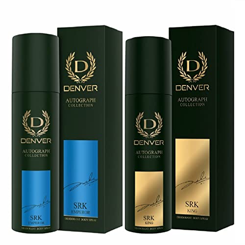 DENVER SRK Emperor & King Deodorant Spray -140ML Each (Combo of 2 ...