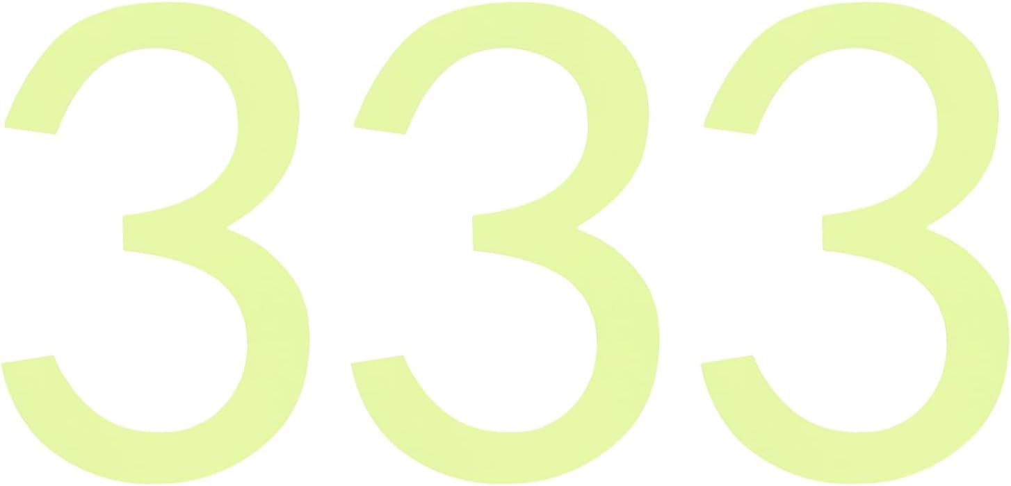 Amazon.com: uxcell 3Pcs 3" Glow in The Dark Numbers Sticker Wall ...