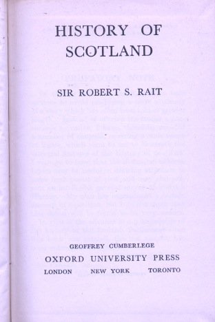 History of Scotland, (Home university library of modern knowledge ...