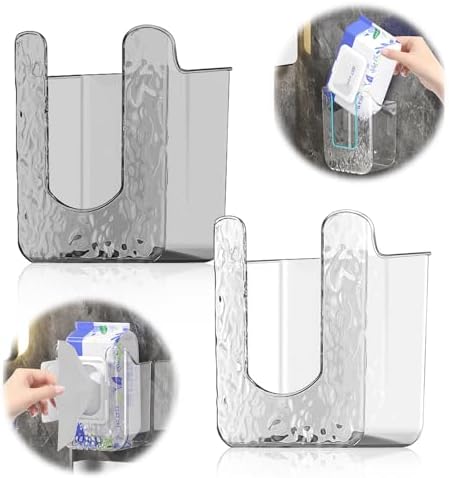 Amazon.com: Kitchen Wipes Storage Box, Acrylic Wall Mounted Tissue Box ...