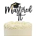 Amazon.com: Black Glitter Mastered It Cake Topper,College Grad ...