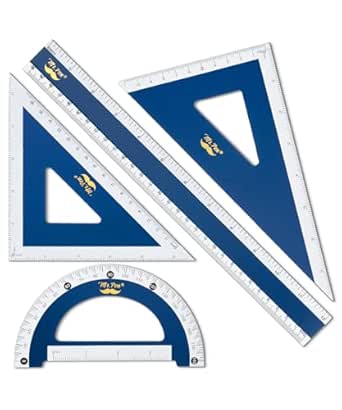 Amazon.com: Mr. Pen- Wooden Geometry Set, 4 Pack, Triangle Ruler Set ...