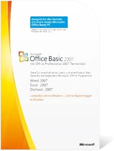 Microsoft Office Basic 2007 (Lizenz-Key) : Amazon.de: Software
