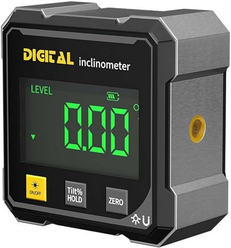 Amazon.com: Digital Angle Finder with Electronic Laser - 4-Side Strong ...