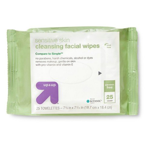 Amazon.com: up & up 25 ct Wipe Basic Cleansing Facial Cleansing Wipes ...
