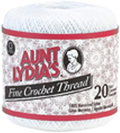 Amazon.com: Red Heart Extra Fine Crochet - 3 Pack of 400y/365m - White ...
