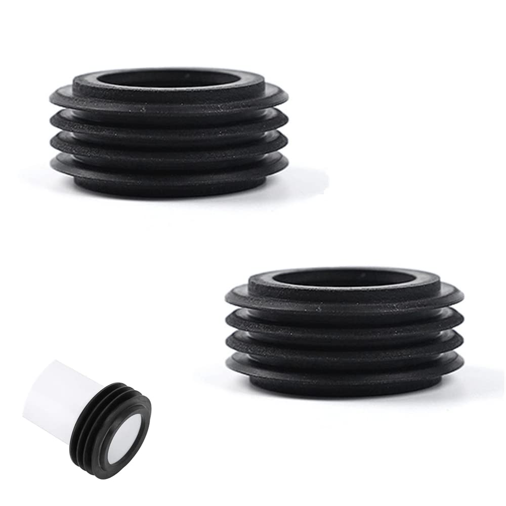 Hanforede 2 PCS Flush Pipe Connector Durable Rubber Sleeve Seal Flush ...