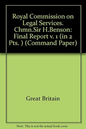 Buy Final Report (v. 1 (in 2 Pts. )) (Command Paper) Book Online at Low ...