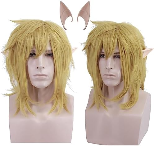 Amazon.com: Cfalaicos Short Blonde Wig Cosplay Wig for Men Halloween ...