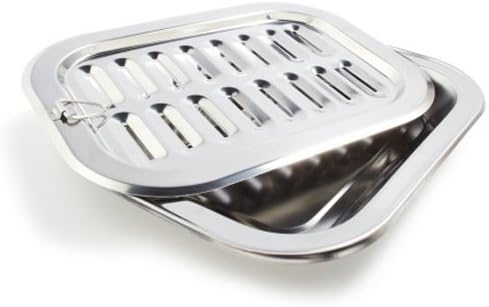 Amazon.com: Sur La Table 12" x 9" Stainless Steel Broiler Pan Set – 2 ...