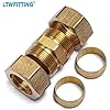 Amazon.com: LTWFITTING 3/4-Inch OD Compression Union,Brass Compression ...